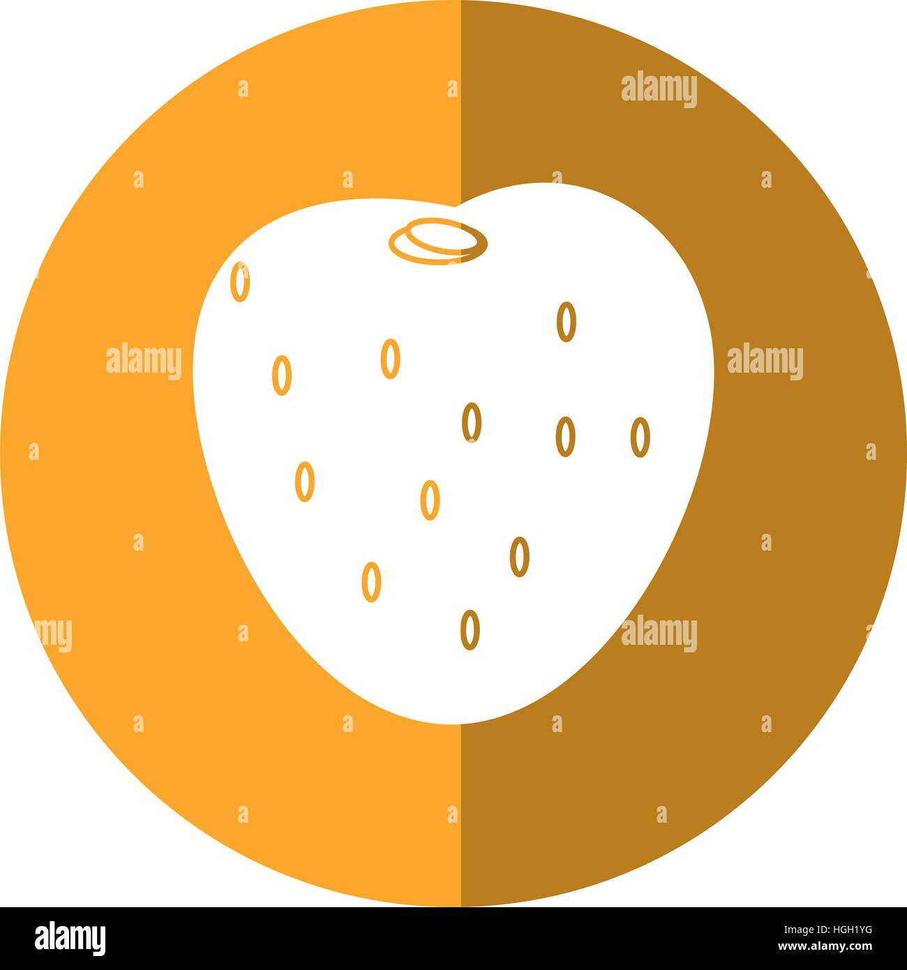 Single fruit with shadow Stock Vector Images - Alamy