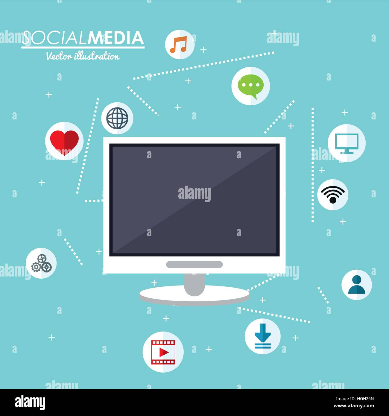 Digitally connected Stock Vector Images - Alamy