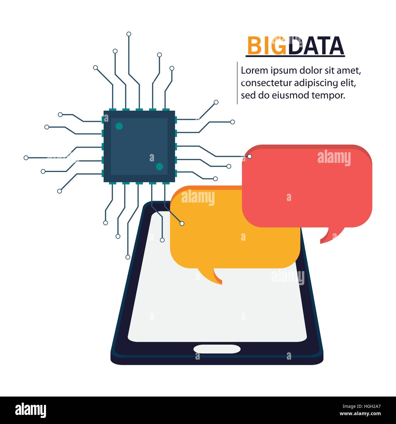 Analytics data smartphone Cut Out Stock Images & Pictures - Alamy