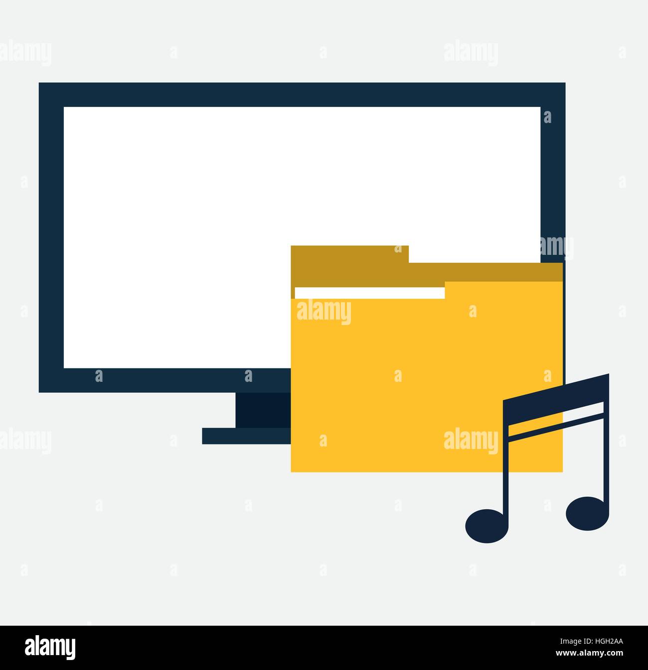 computer digital folder music Stock Vector Image & Art - Alamy