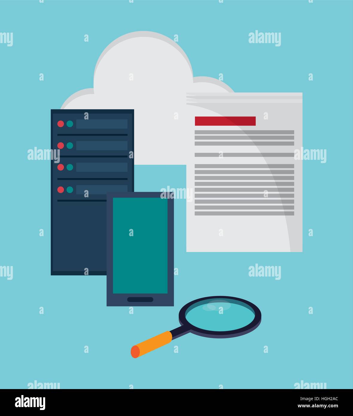 Document management system image Stock Vector Images - Alamy