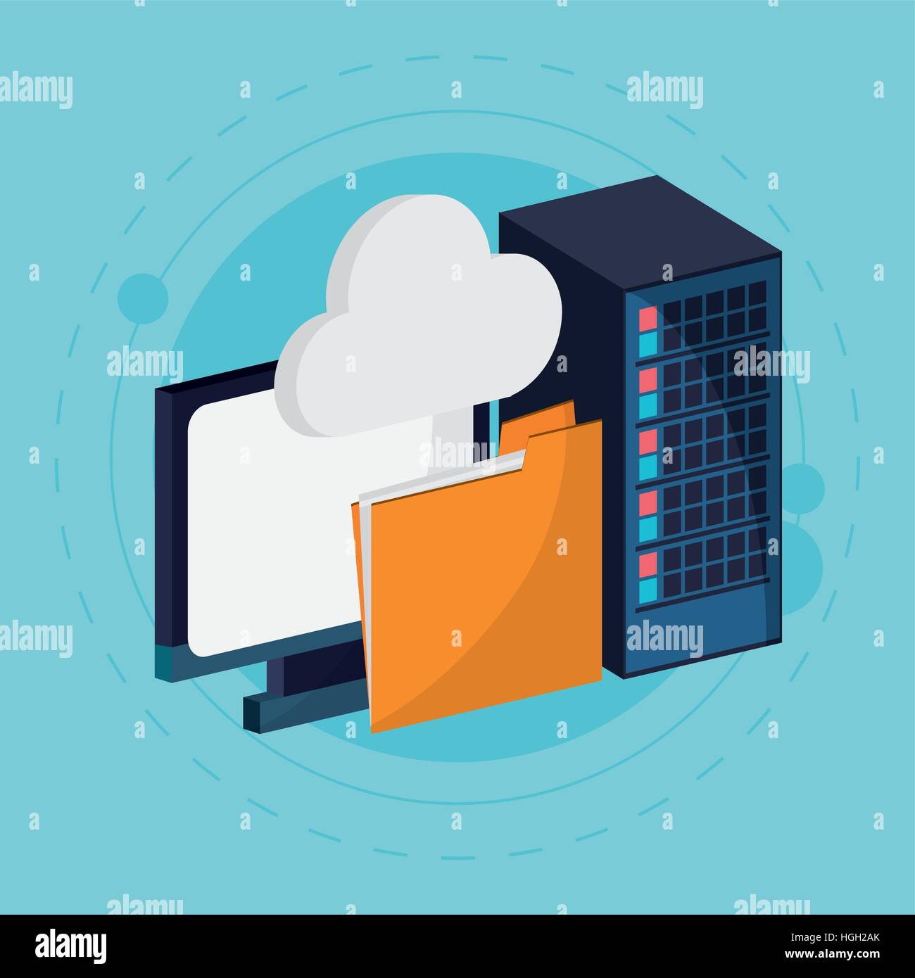 data center cloud computing folder Stock Vector Image & Art - Alamy