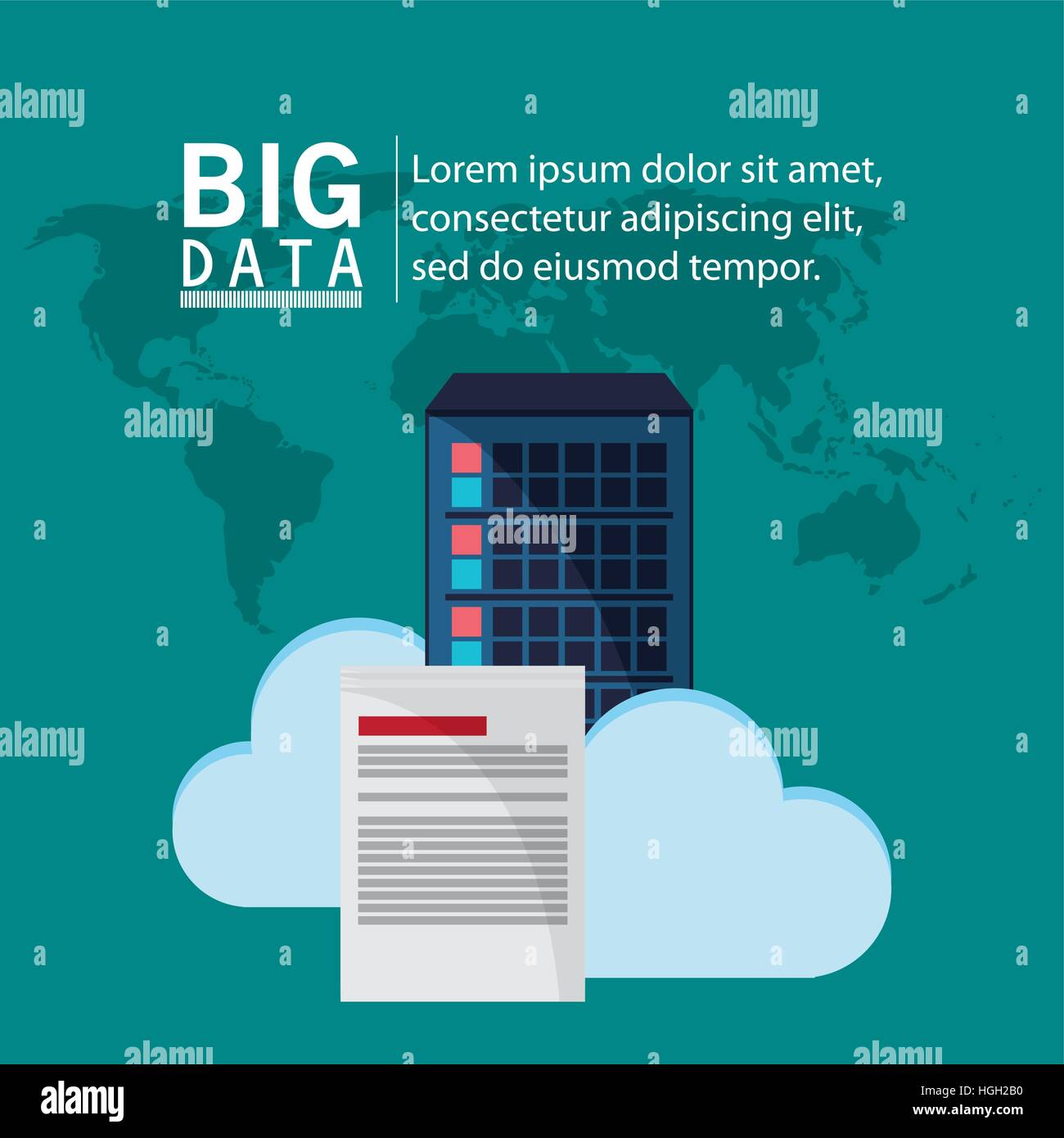 Data processing digitally generated Stock Vector Images - Alamy