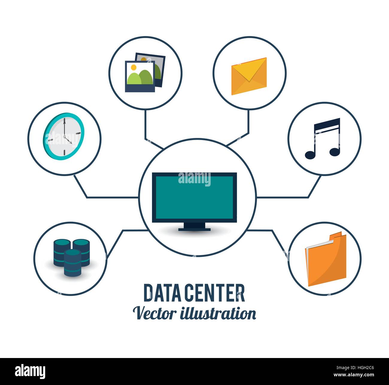 Mainframe computer room Cut Out Stock Images & Pictures - Alamy