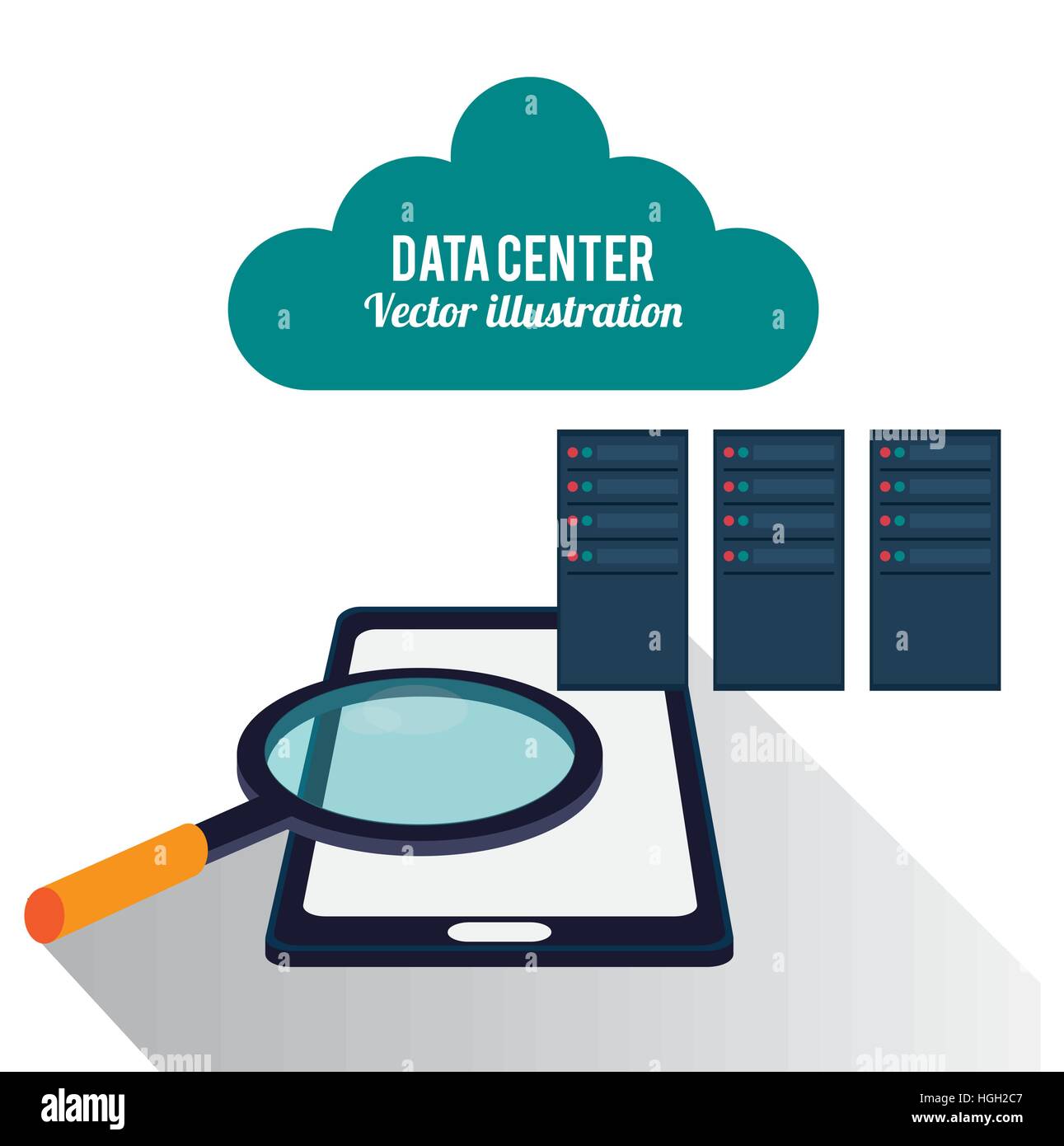 Data center mobile phone Stock Vector Images - Alamy