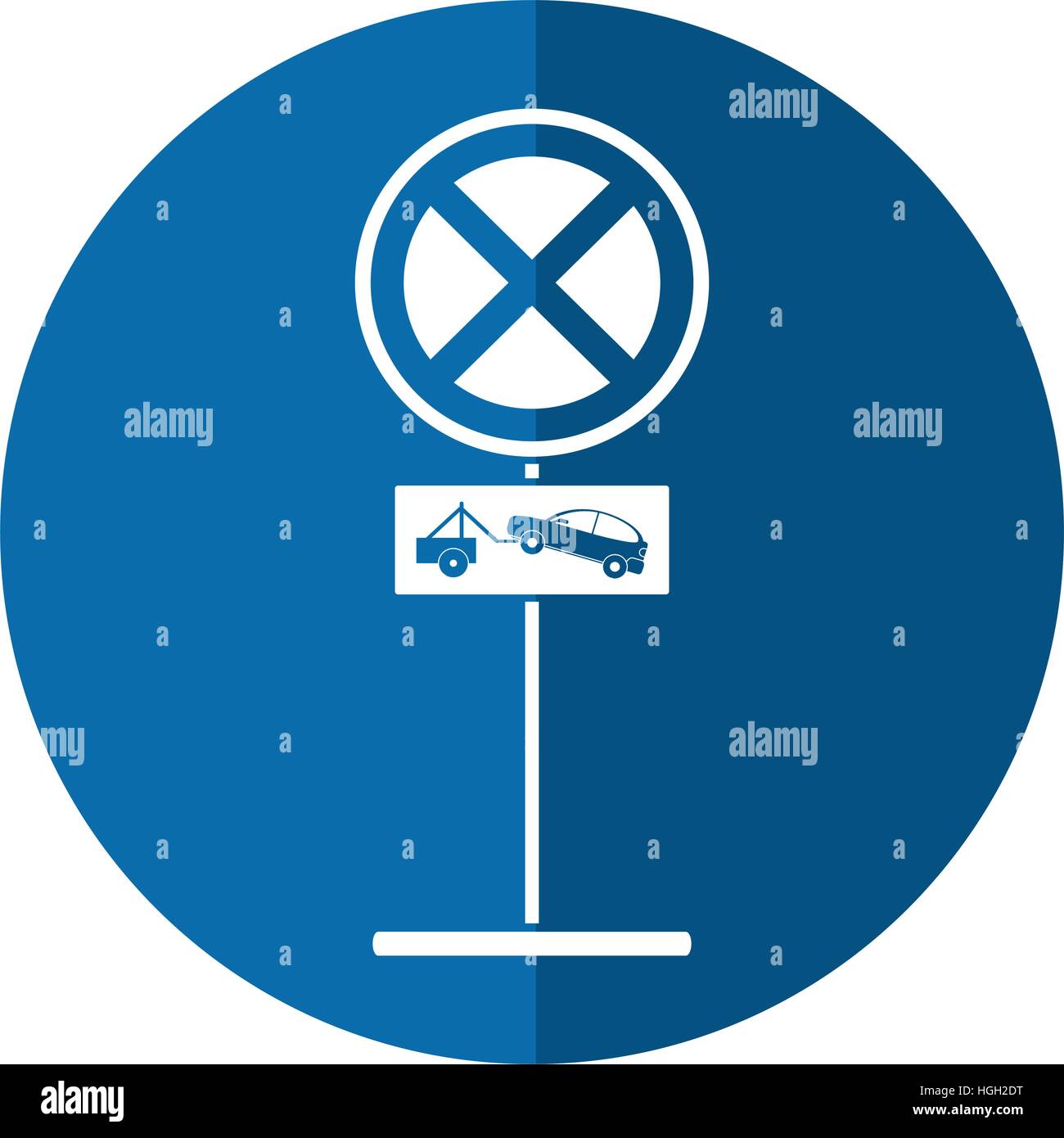 No parking road sign crane hi-res stock photography and images - Alamy