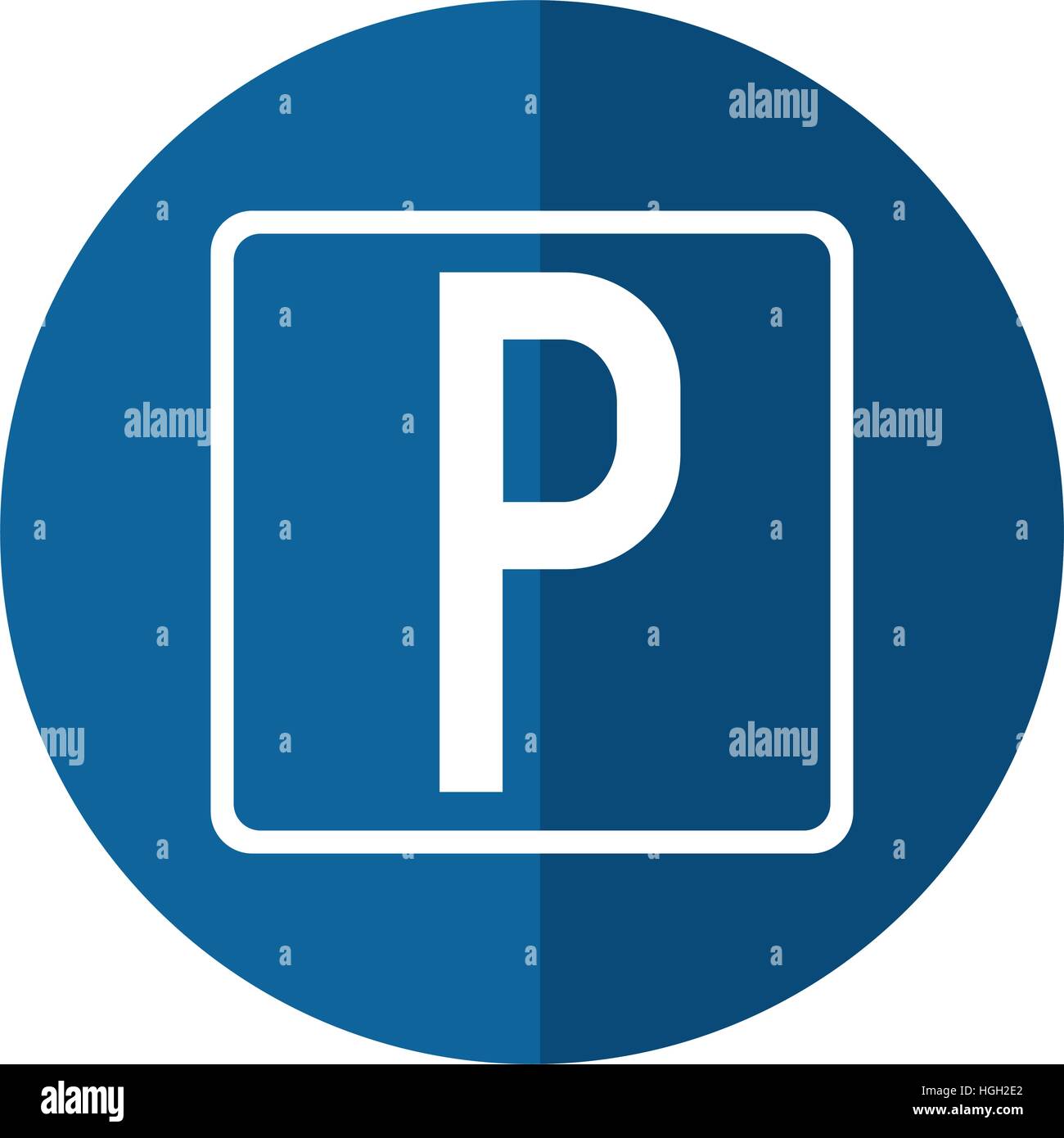parking sign road street vehicle shadow Stock Vector Image & Art - Alamy