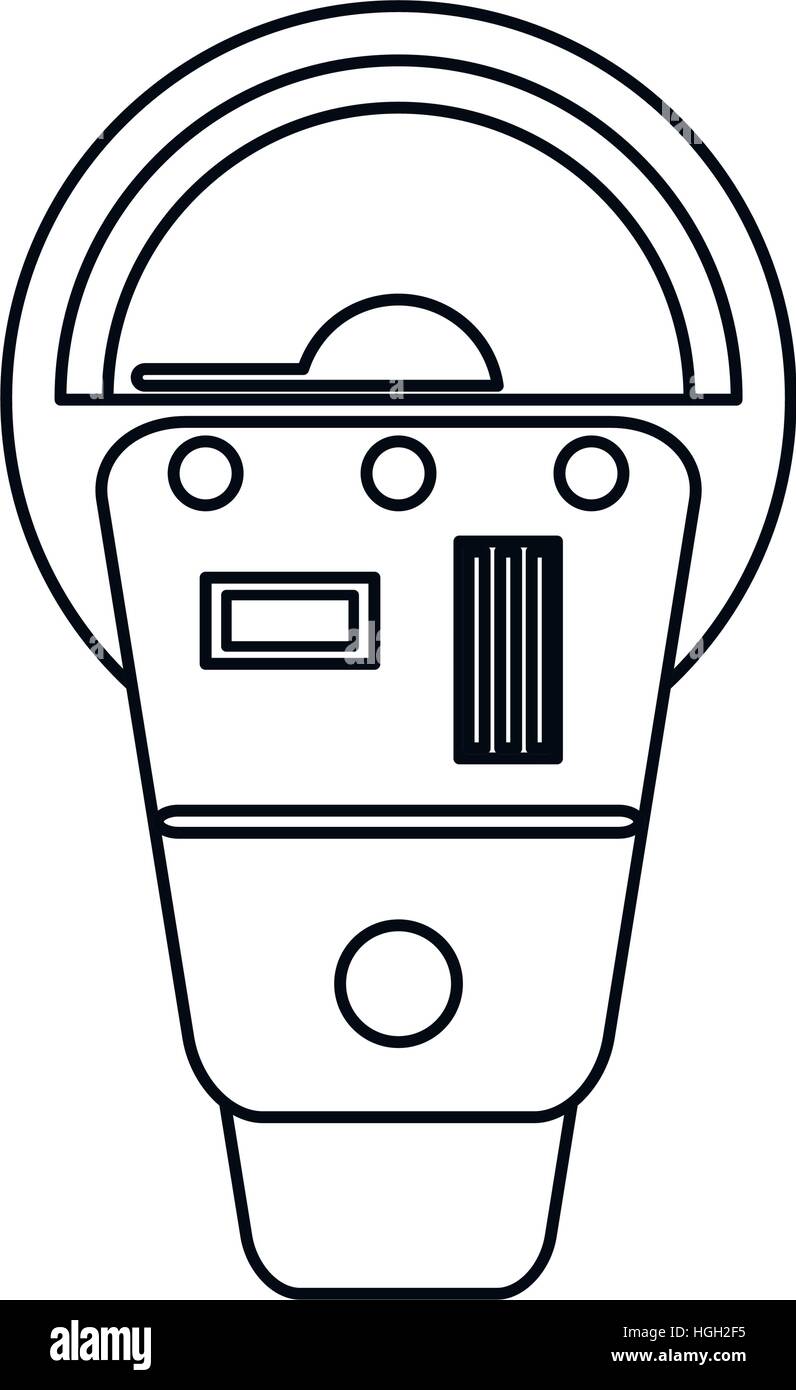 parking meter payment machine linear Stock Vector Image & Art - Alamy