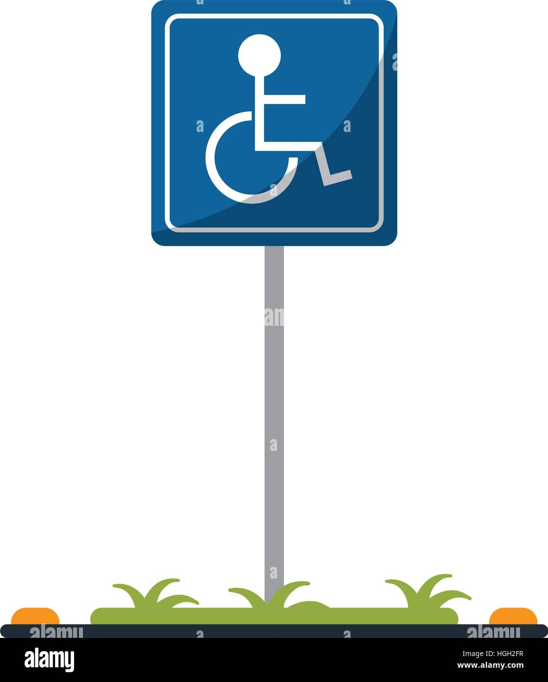 disabled person wheelchair sign road Stock Vector Image & Art - Alamy