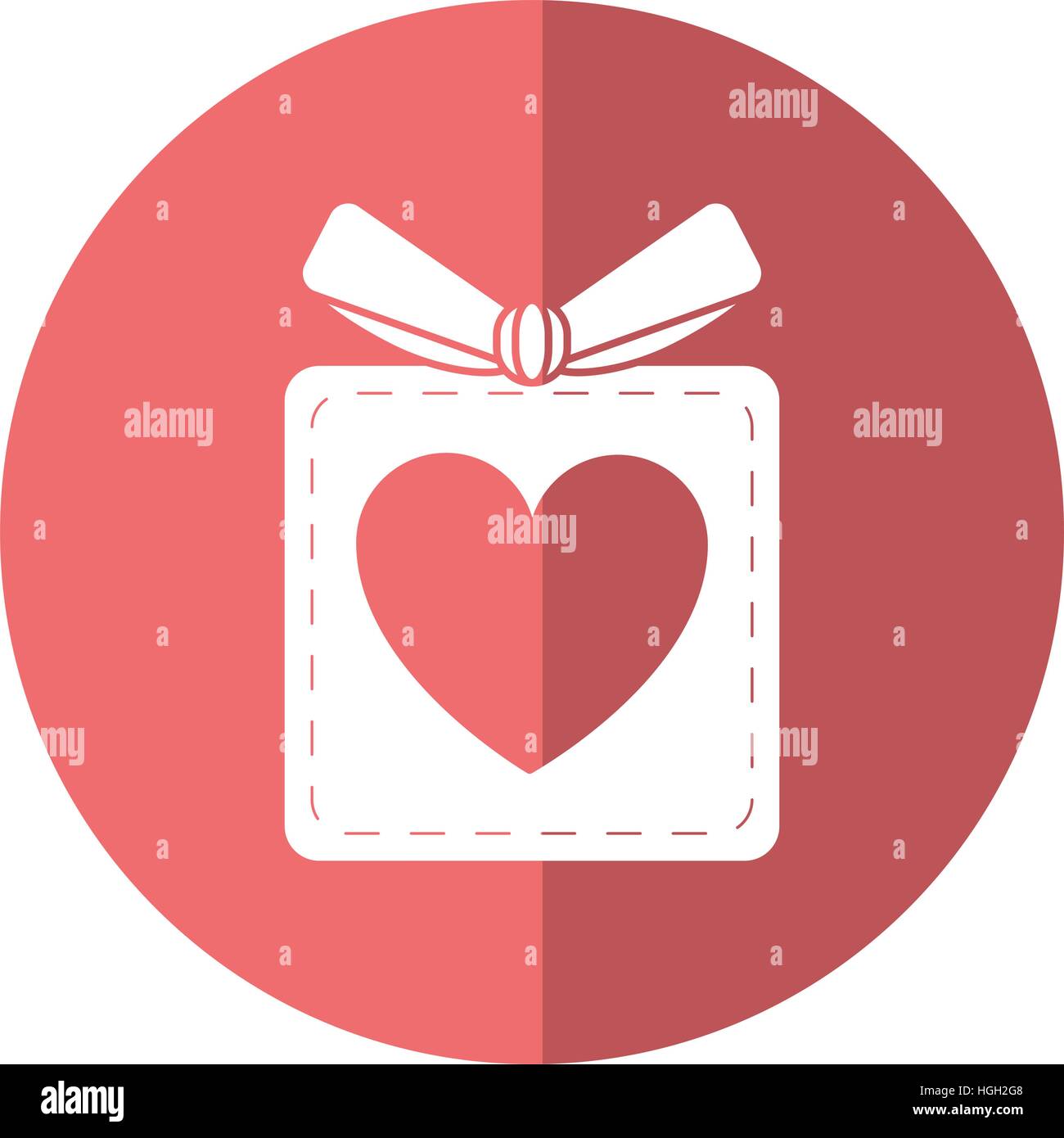 gift box heart love present shadow Stock Vector Image & Art - Alamy