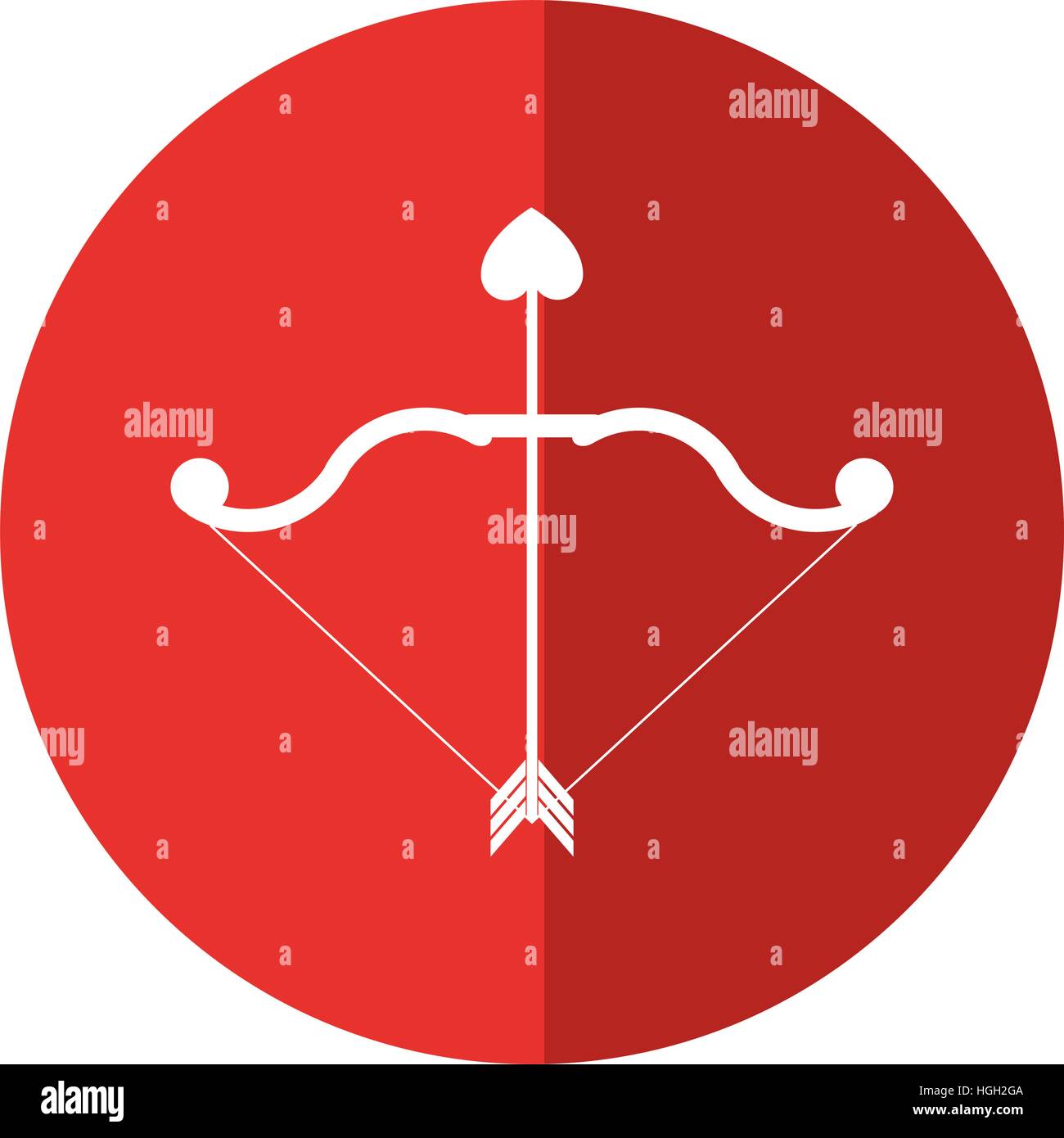 bow and arrow heart love cupid shadow Stock Vector Image & Art - Alamy