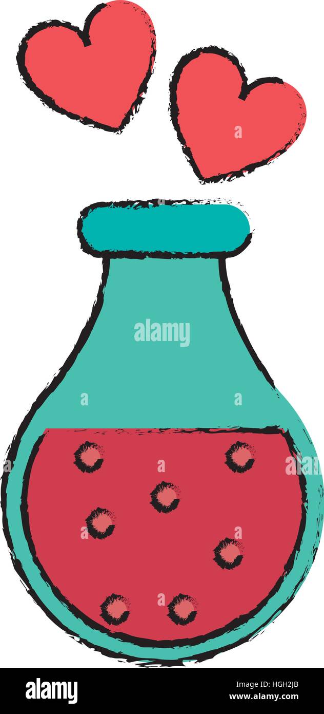 Drawing bottle elixir love potion hi-res stock photography and images ...
