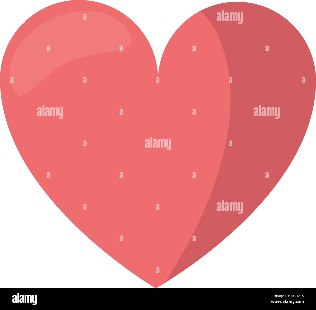 love heart romantic symbol Stock Vector Image & Art - Alamy