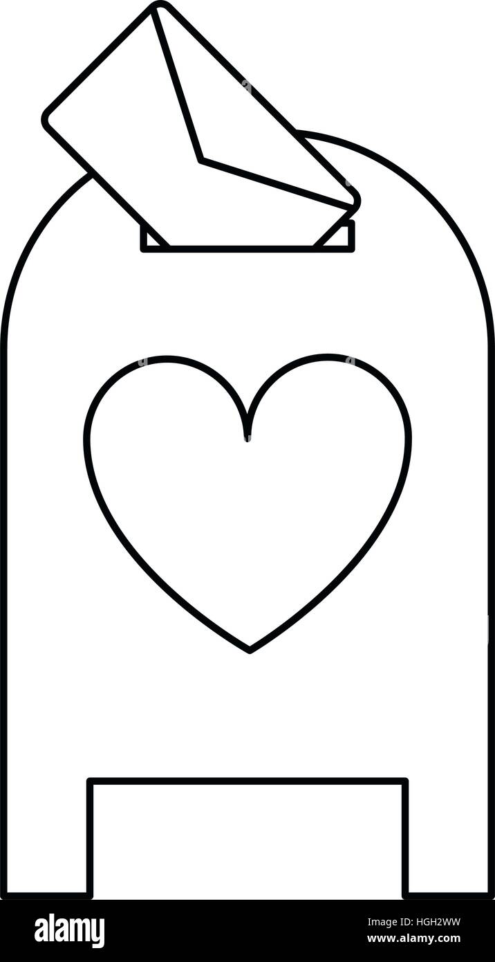 Wedding post box Stock Vector Images - Alamy