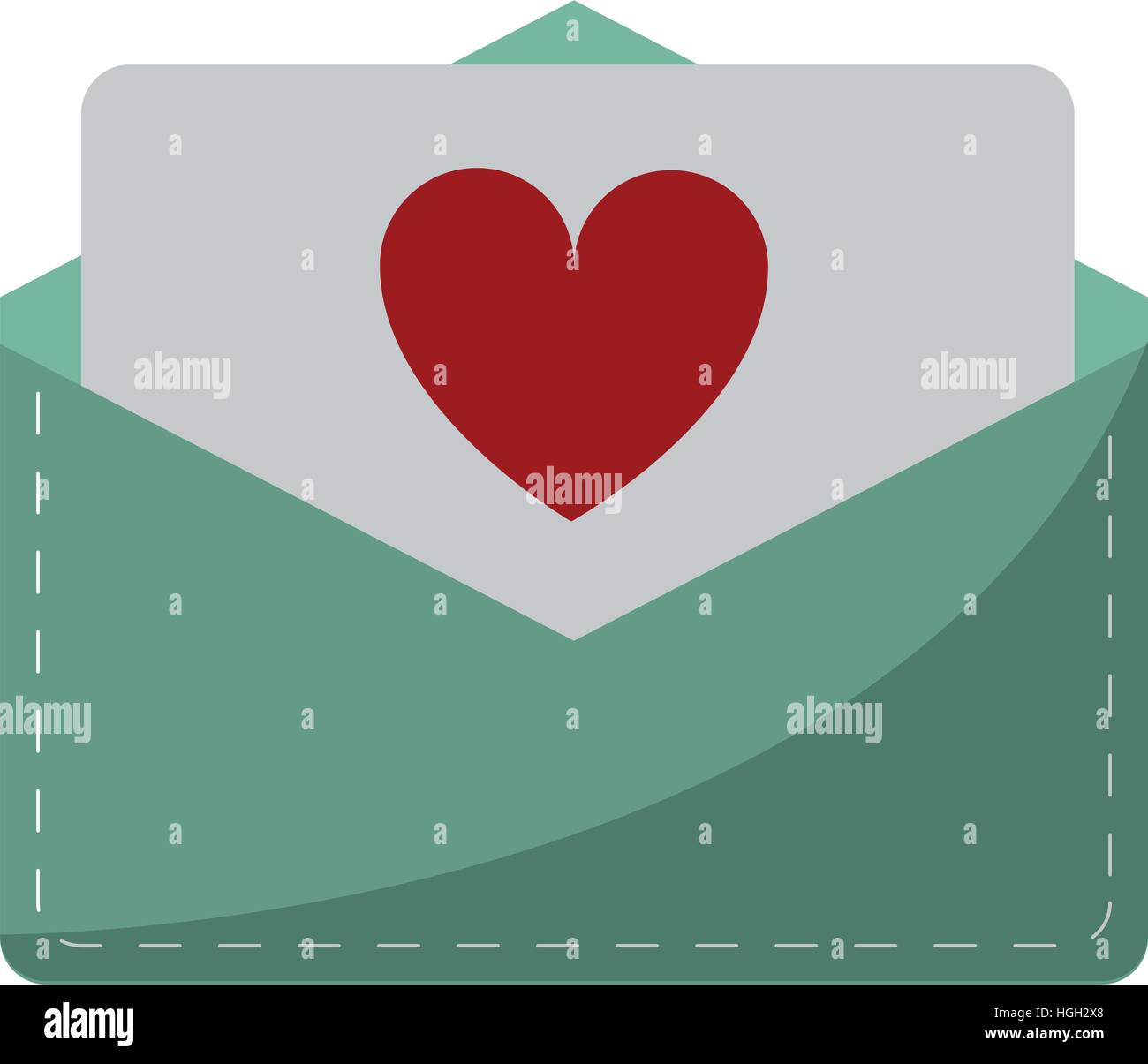 love heart envelope mail valentine letter Stock Vector Image & Art - Alamy