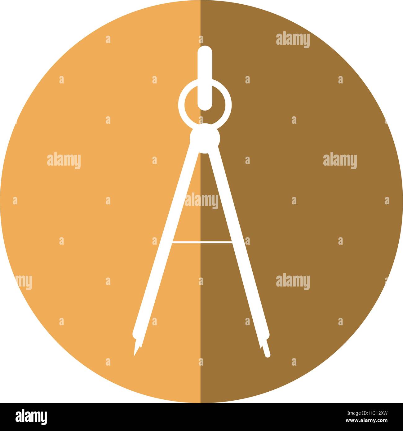 school compass tool study shadow Stock Vector Image & Art - Alamy