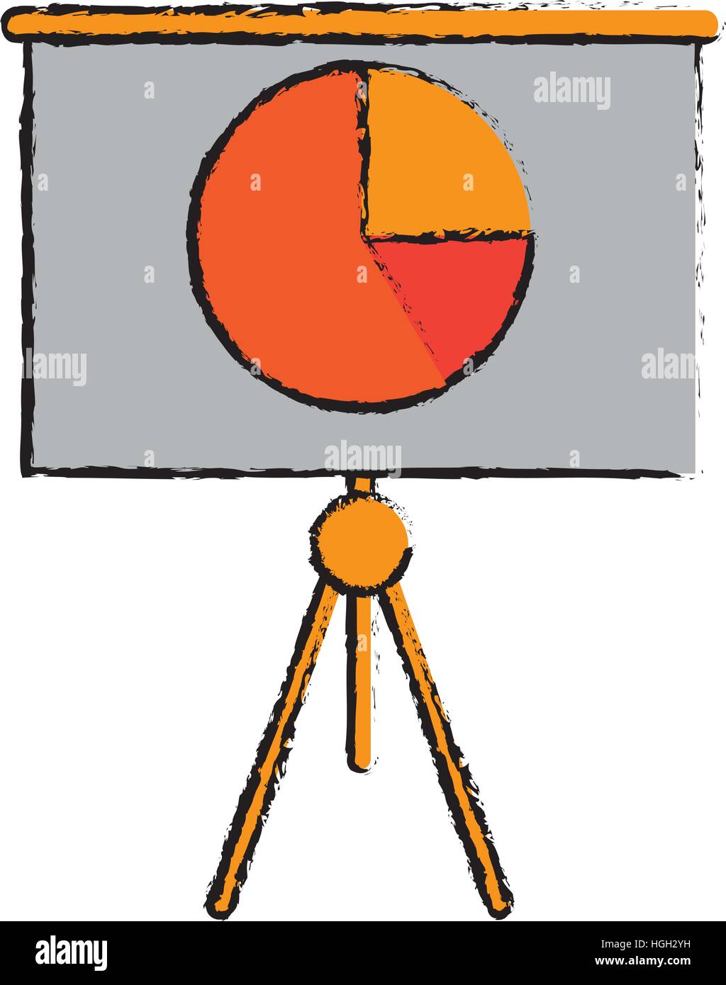 drawing business presentation chart finance board Stock Vector Image ...