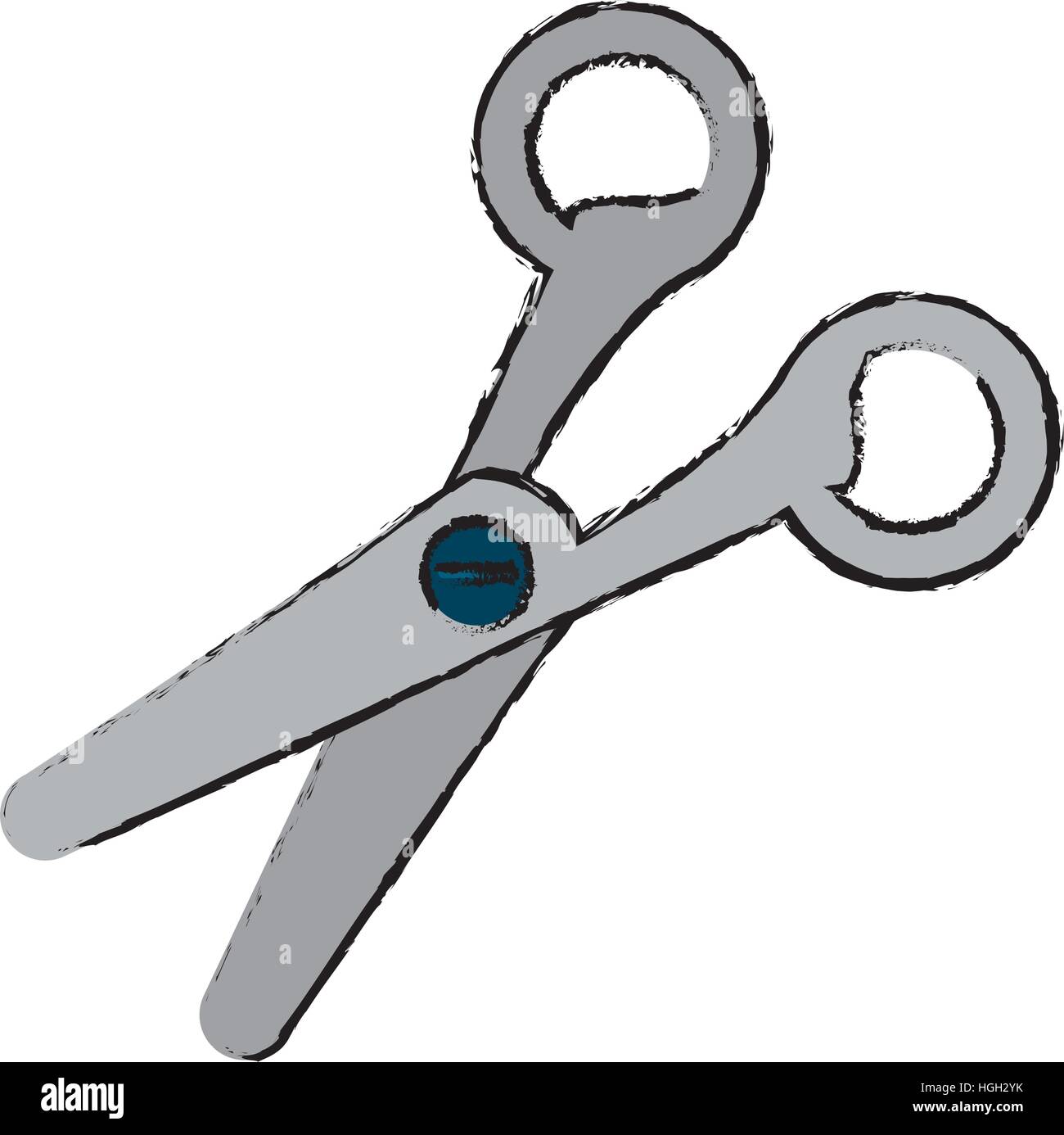 drawing scissors cut tool element office Stock Vector Image & Art - Alamy