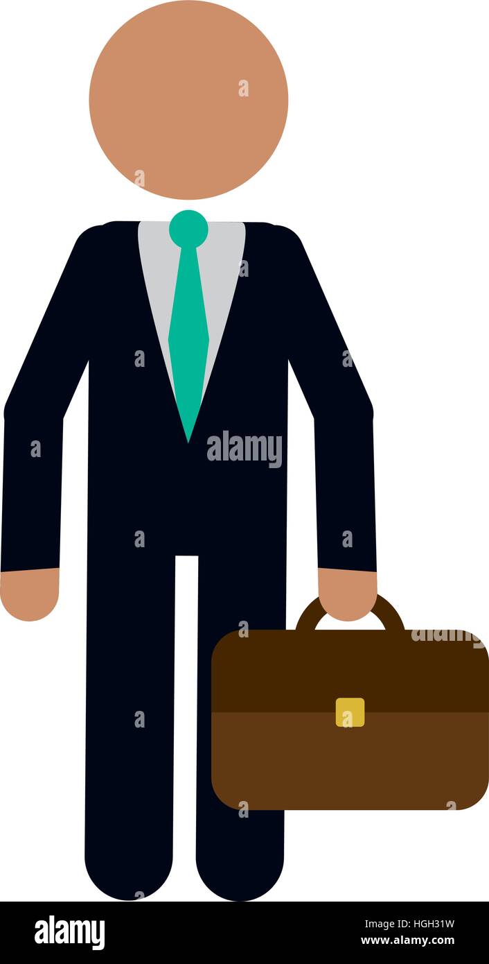 Character business man suit portfolio hi-res stock photography and ...