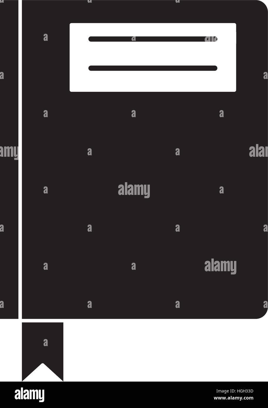 silhouette book diary directory office Stock Vector Image & Art - Alamy