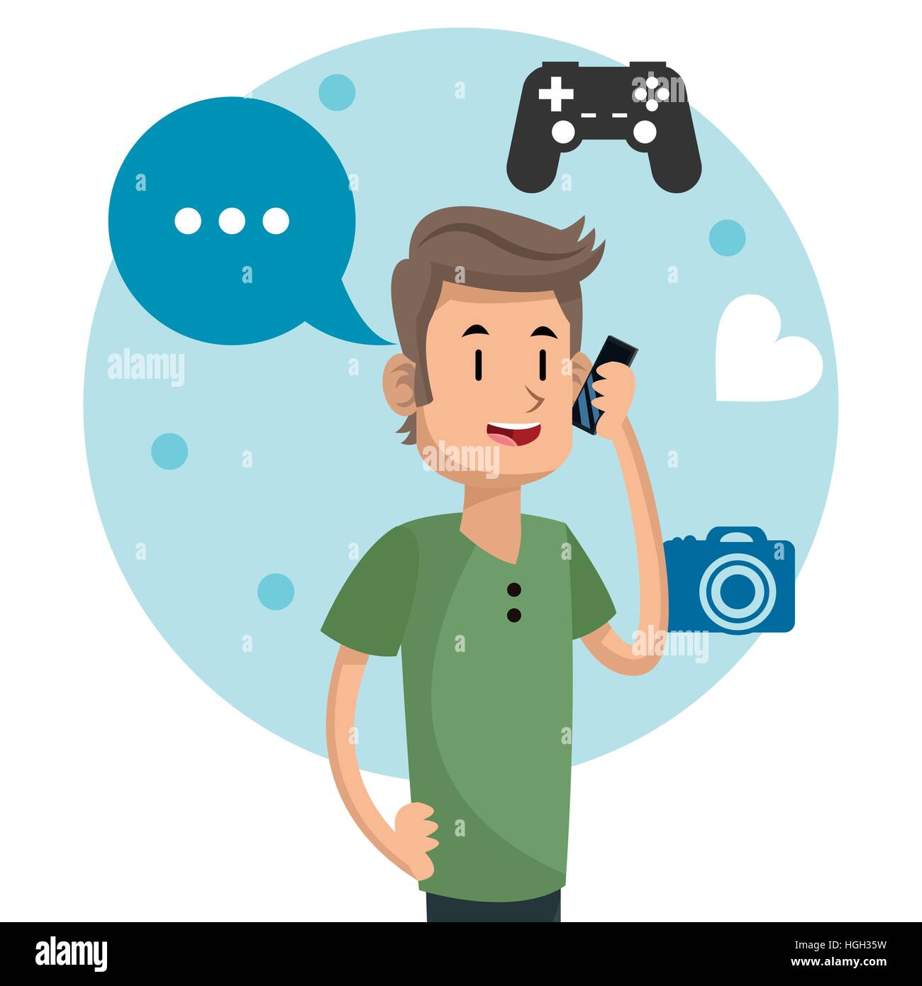 Social media footage Stock Vector Images - Alamy