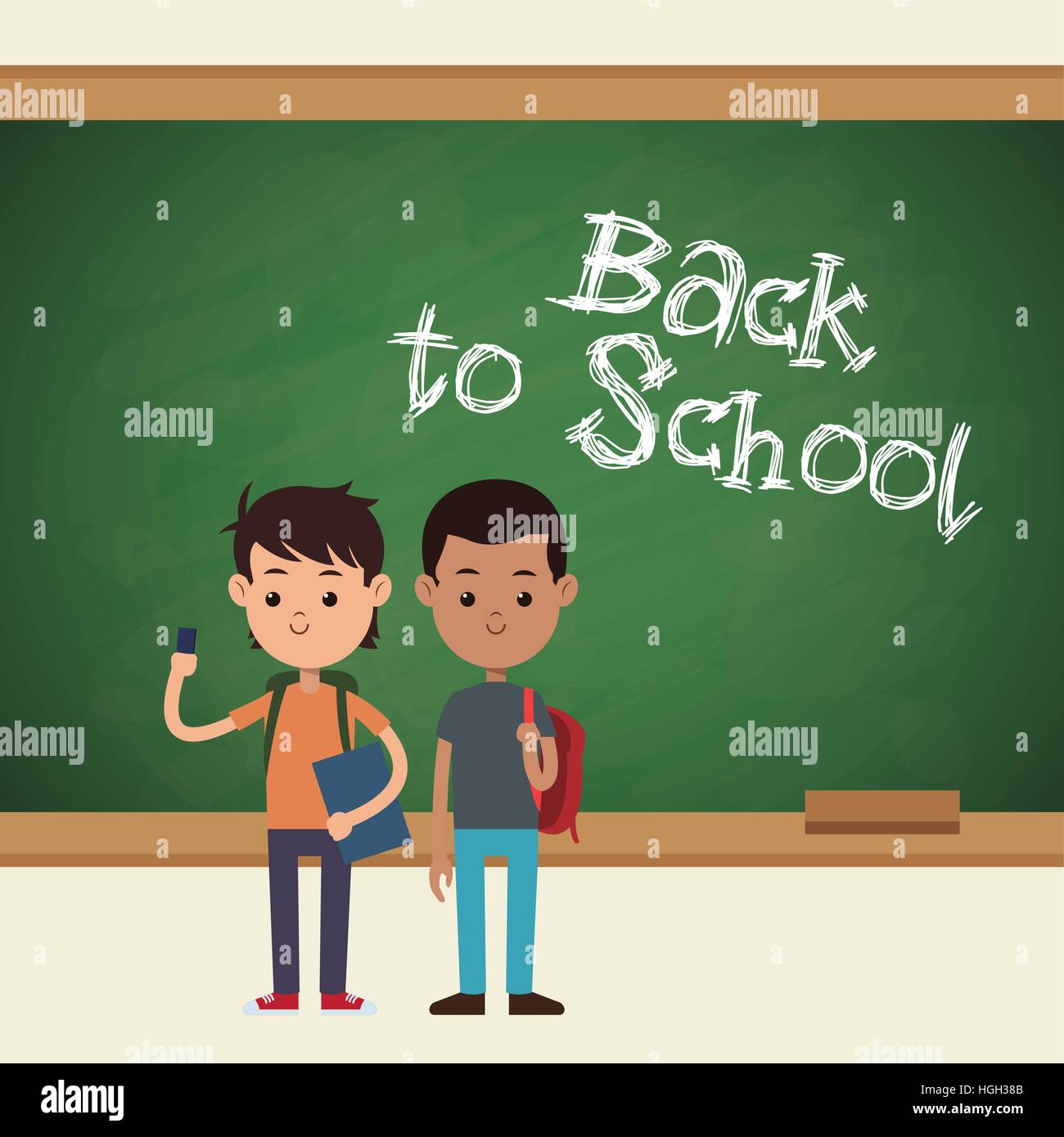 Excited child back Stock Vector Images - Alamy