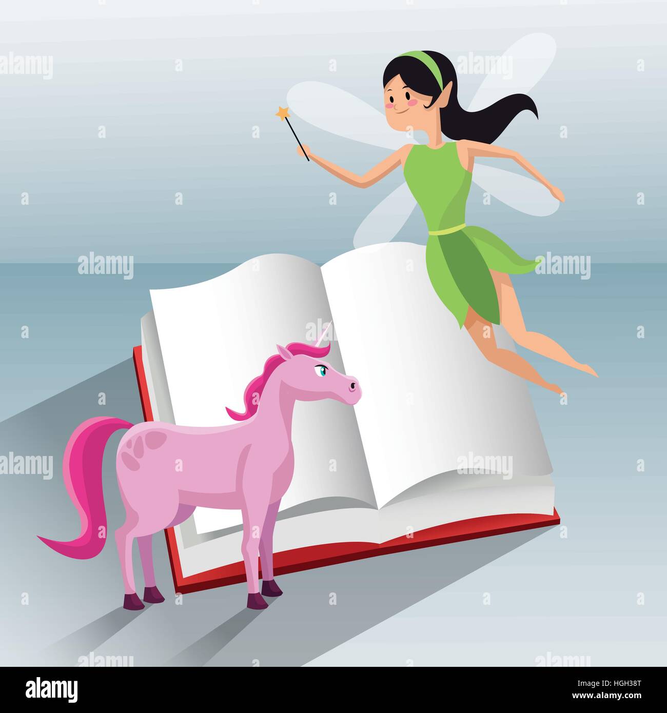 Fairy wings rainbow Stock Vector Images - Alamy