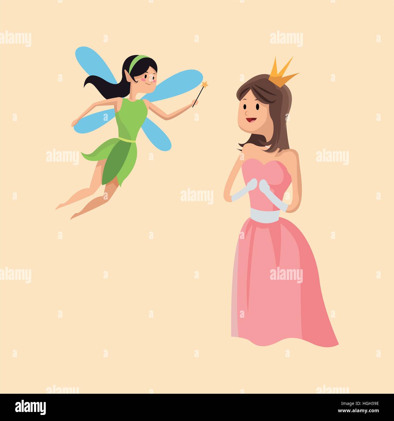 princess and fairy tale character Stock Vector Image & Art - Alamy