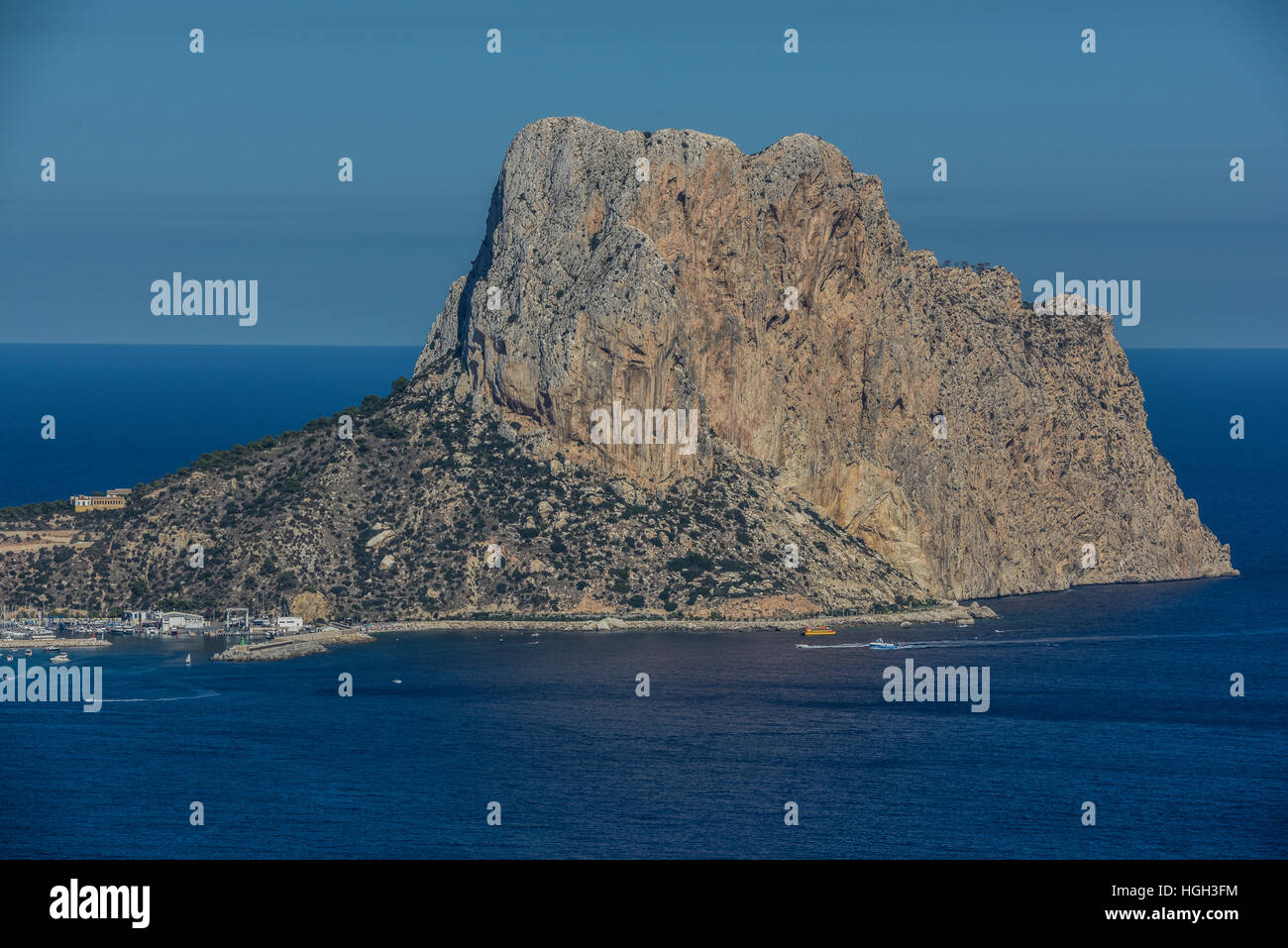 Calp spain landmark rock hi-res stock photography and images - Alamy