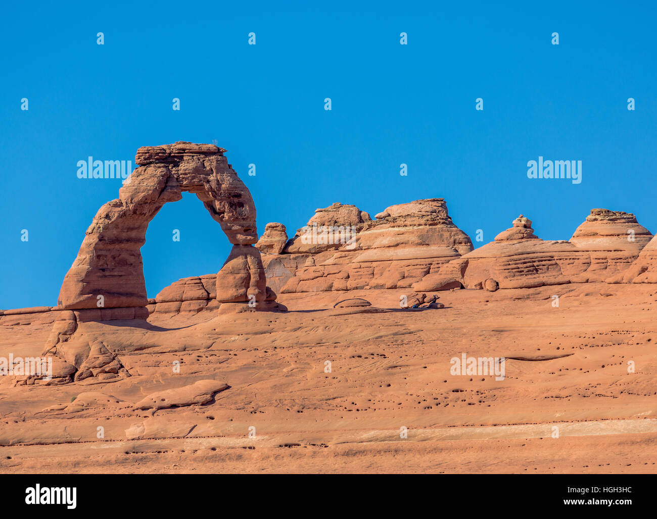 Delicate arch formation arches national park hi-res stock photography ...