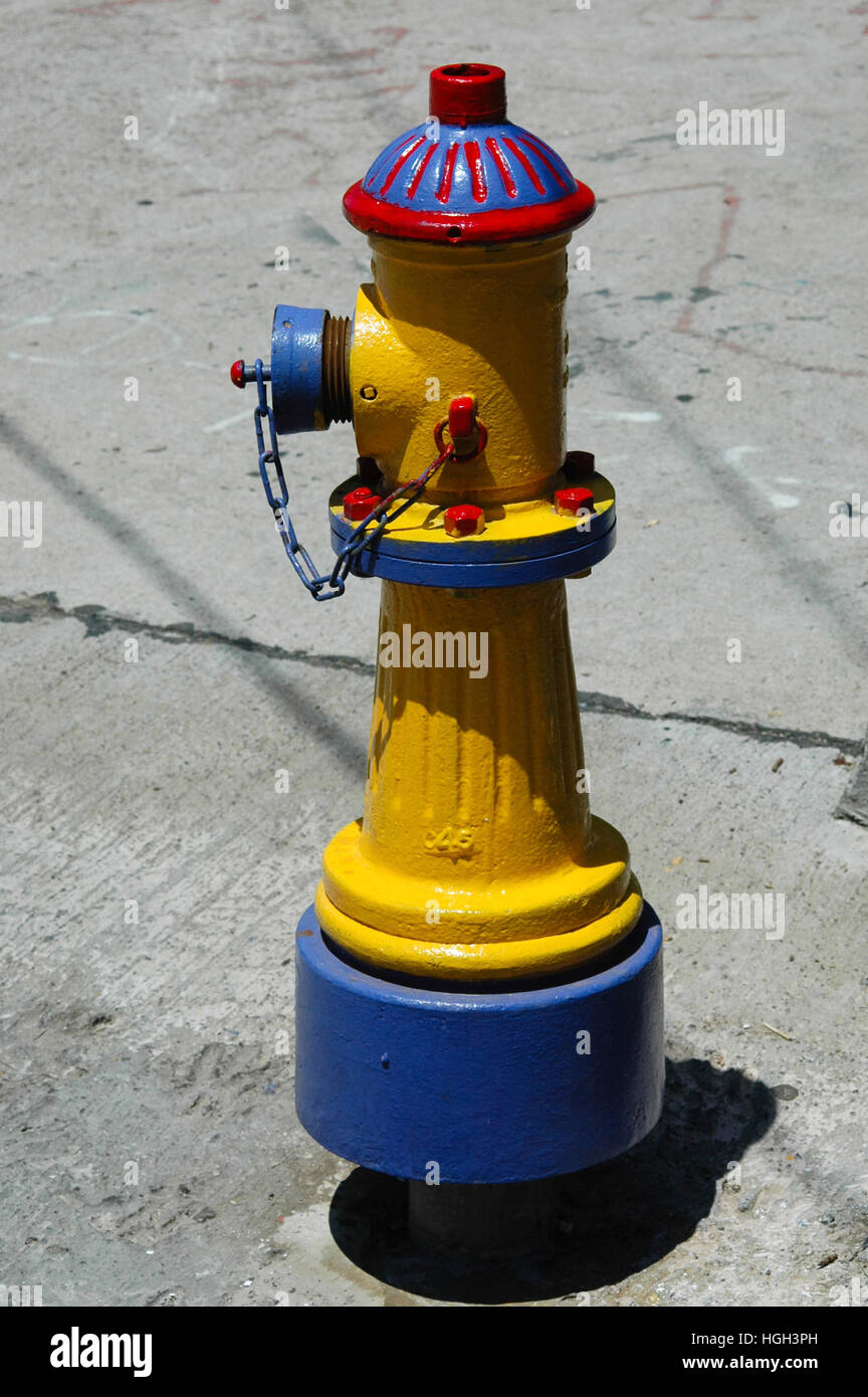 Colorful hydrant, Valparaiso, Chile, South America Stock Photo - Alamy