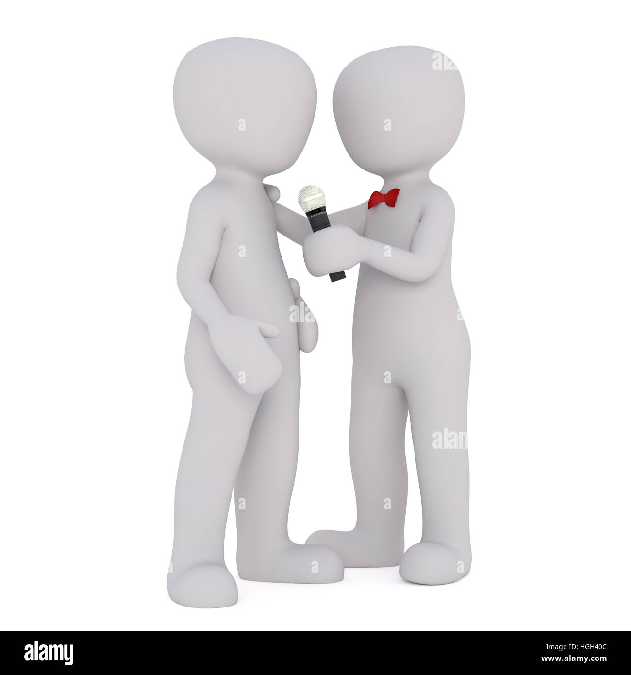 Interview conversation Cut Out Stock Images & Pictures - Alamy