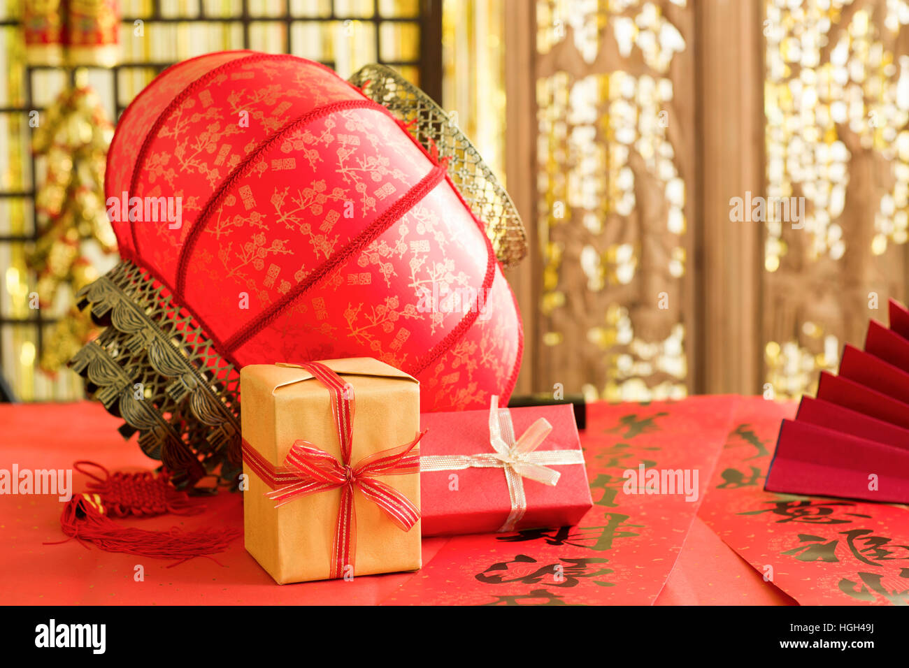 Chinese traditional items for Chinese New Year Stock Photo - Alamy