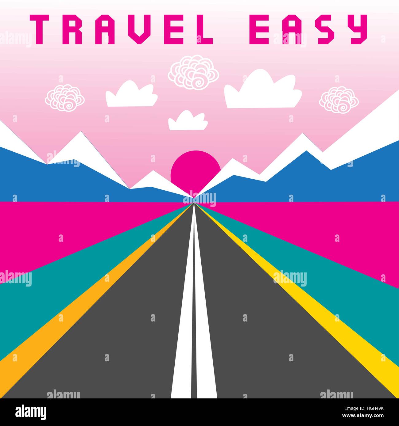 Valley with cloudy Stock Vector Images - Alamy