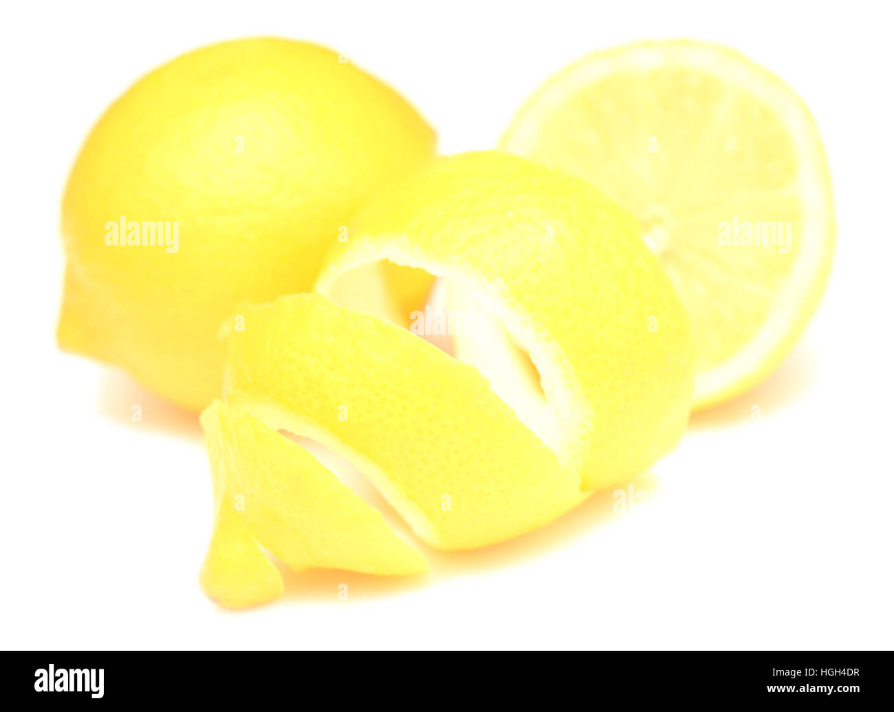 Lemon isolated on white background Stock Photo - Alamy