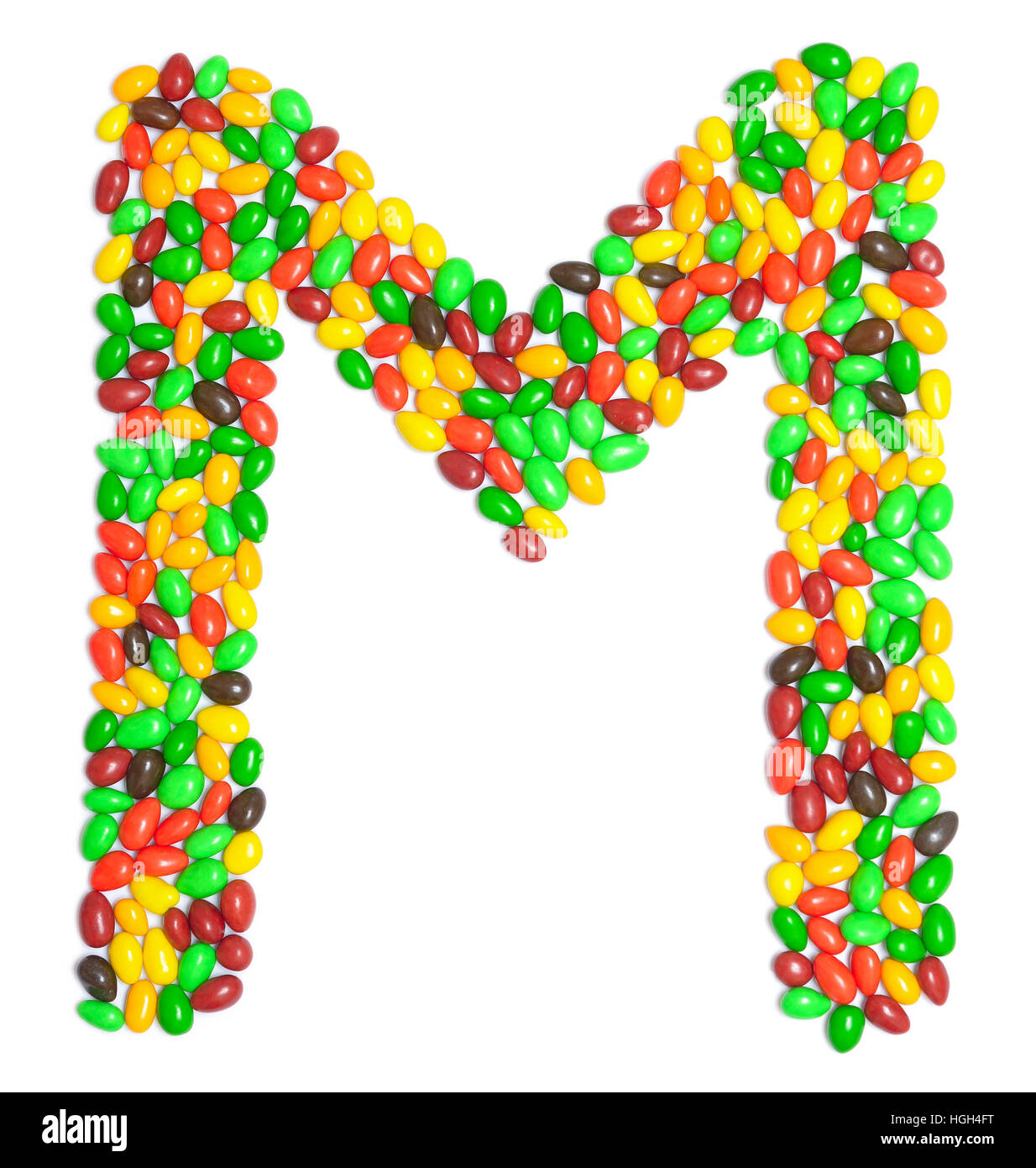 multicolored chocolate letter isolated on white Stock Photo - Alamy