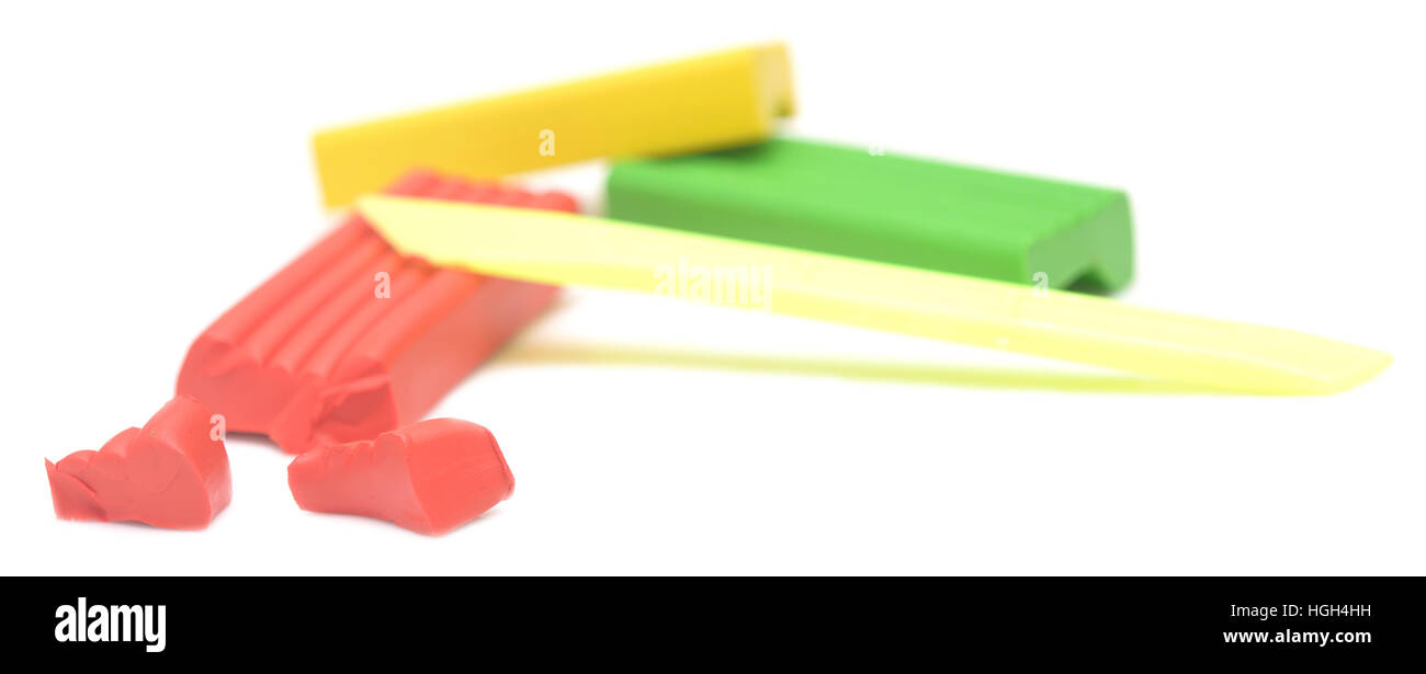 plasticine isolated on white background Stock Photo - Alamy