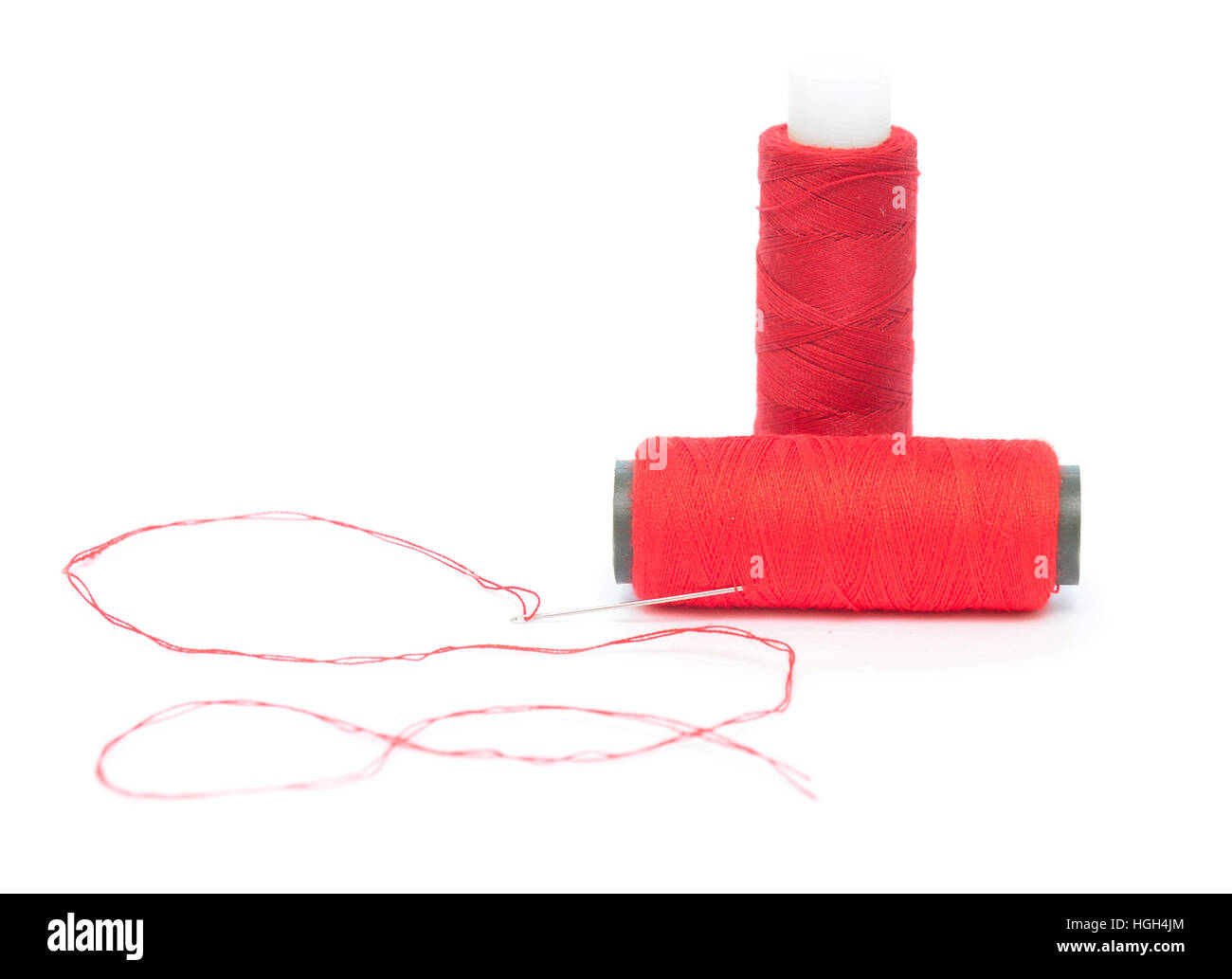 thread isolated on white background Stock Photo - Alamy
