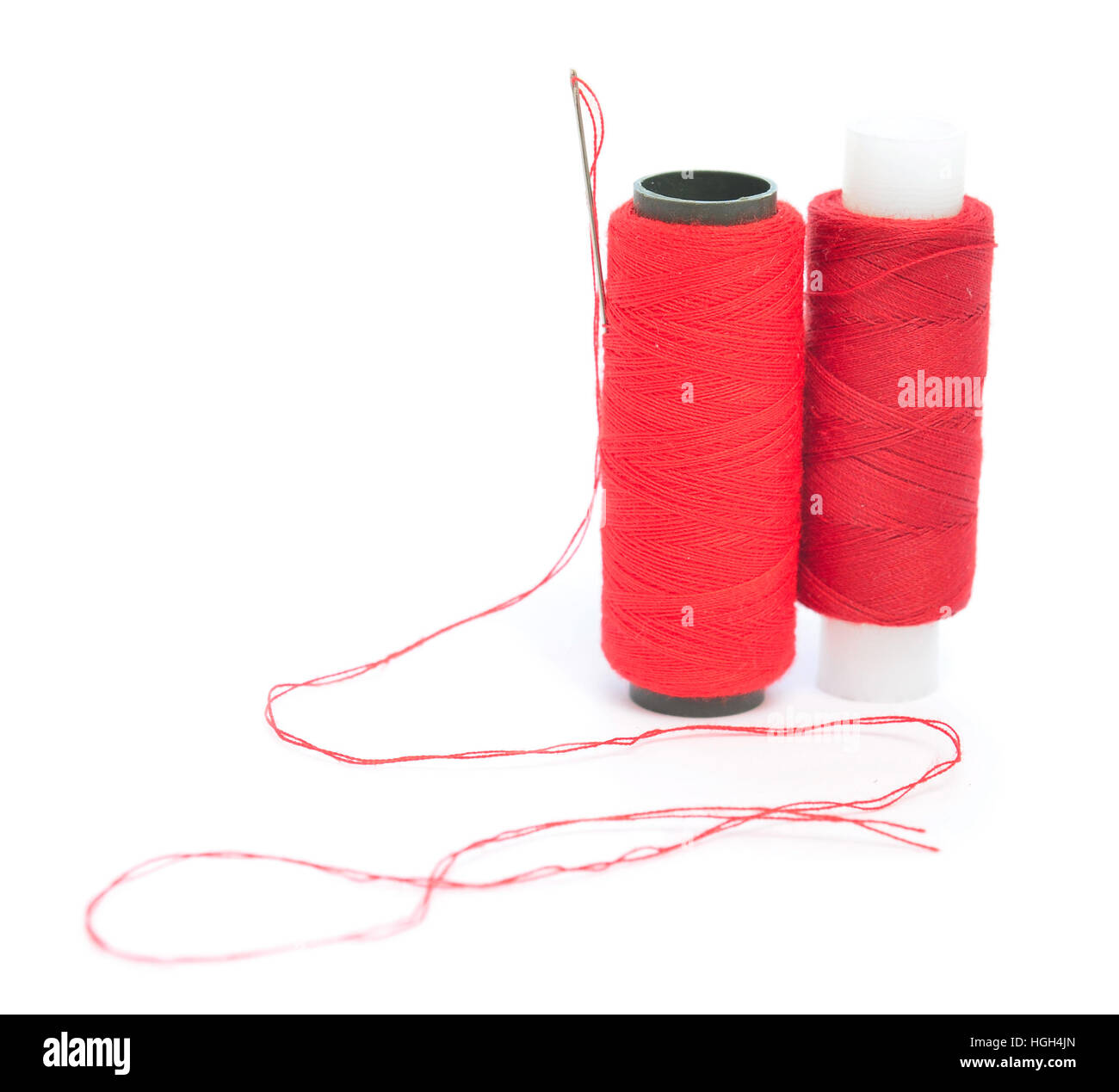 thread isolated on white background Stock Photo - Alamy