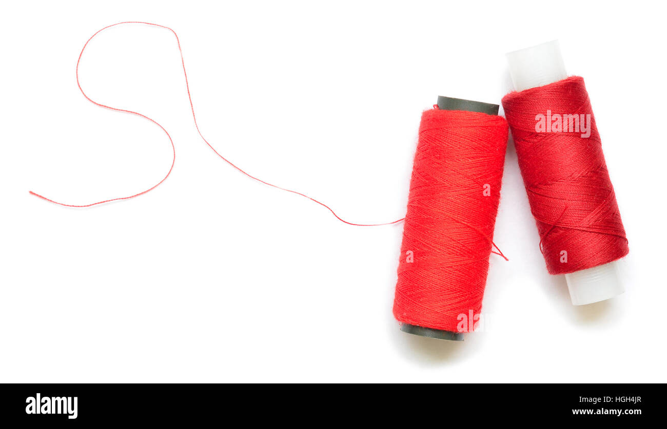 thread isolated on white background Stock Photo - Alamy