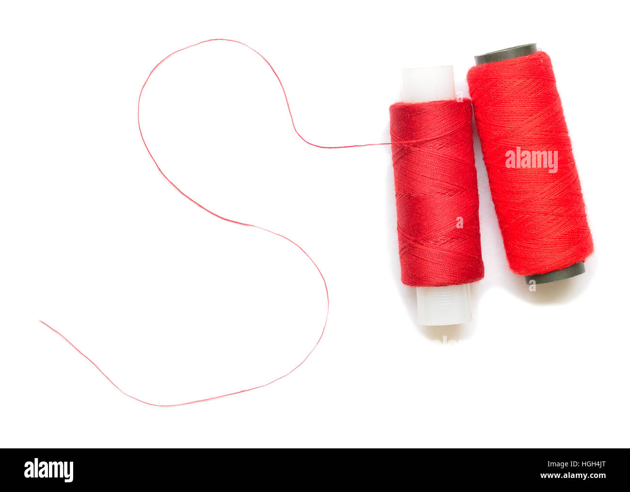 thread isolated on white background Stock Photo - Alamy