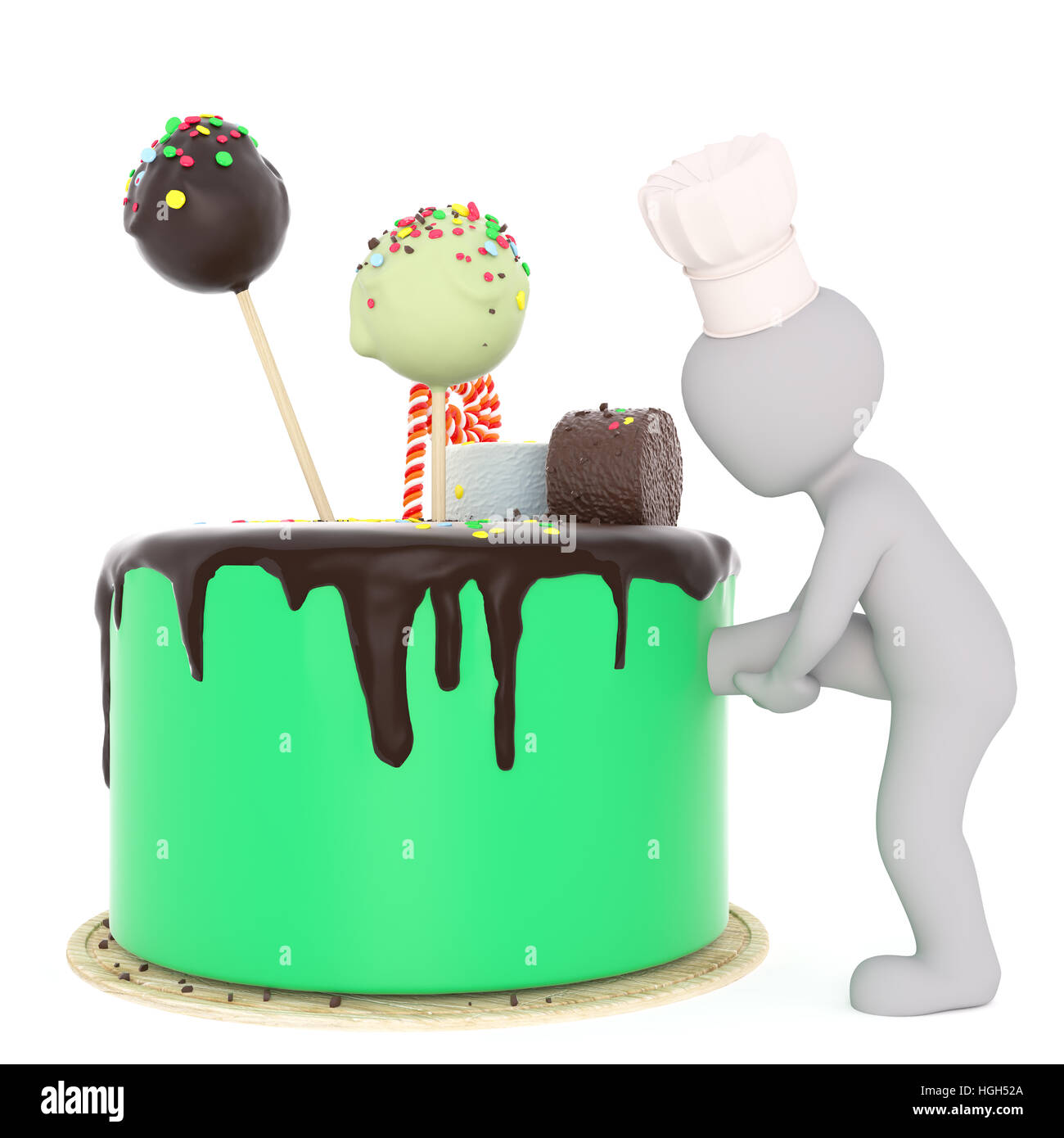 3d figure faceless cartoon man hi-res stock photography and images - Alamy