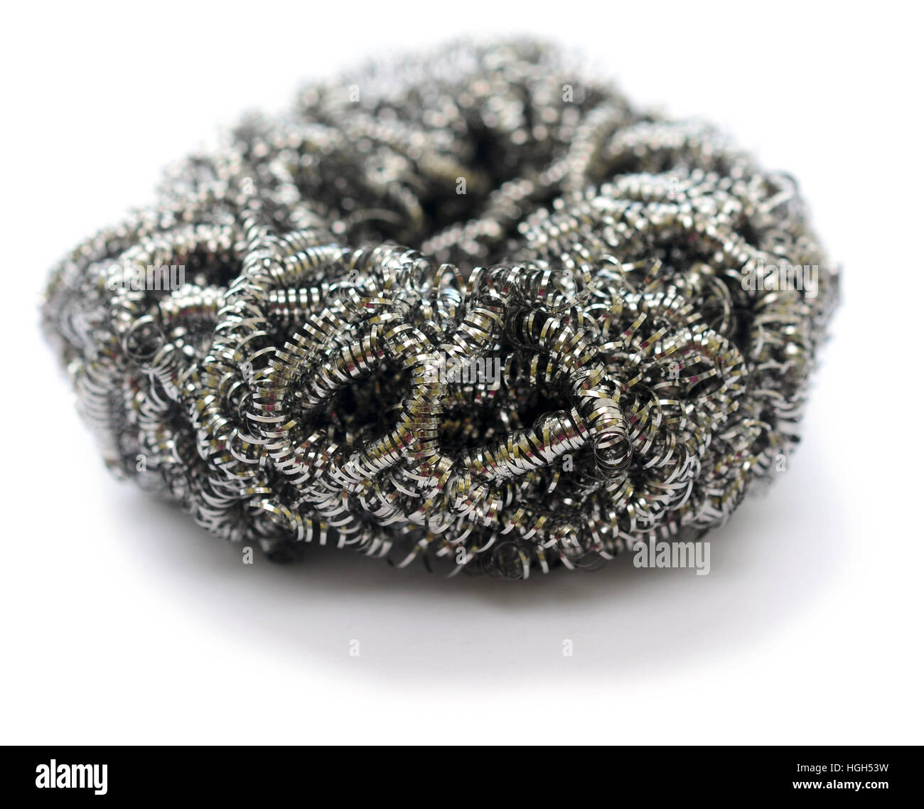 metal sponge isolated on white background Stock Photo - Alamy
