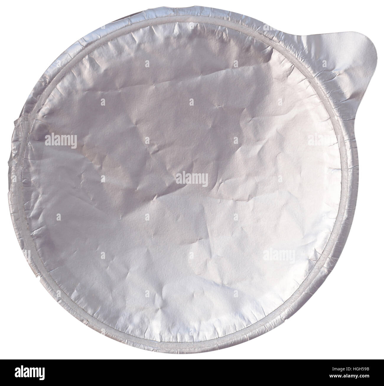 foil cover isolated on white Stock Photo - Alamy