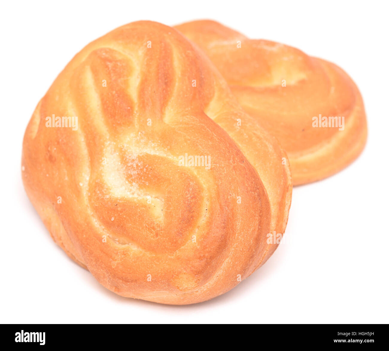 bun isolated on white background Stock Photo - Alamy