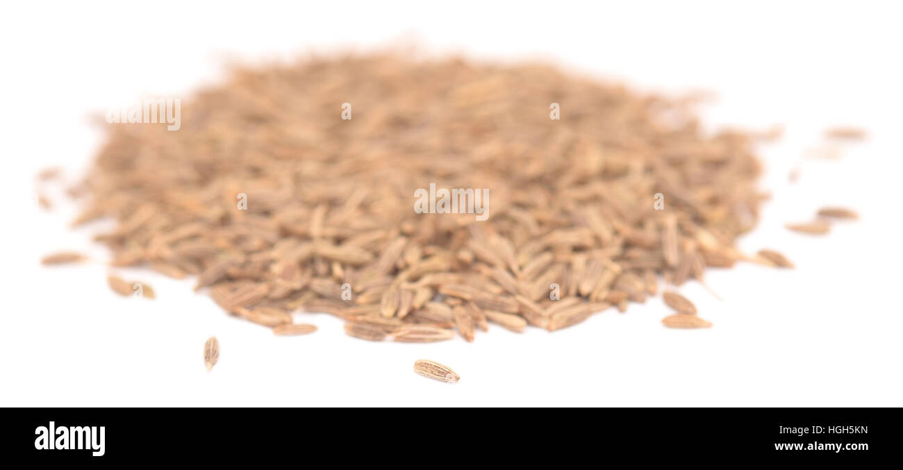 cumin grain isolated on white background Stock Photo - Alamy