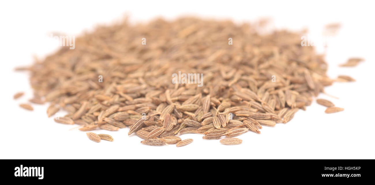 cumin grain isolated on white background Stock Photo - Alamy