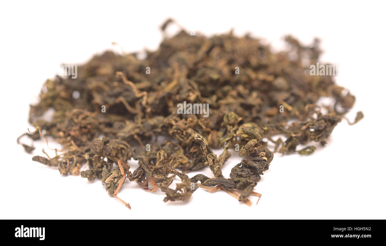 green tea isolated on white background Stock Photo - Alamy