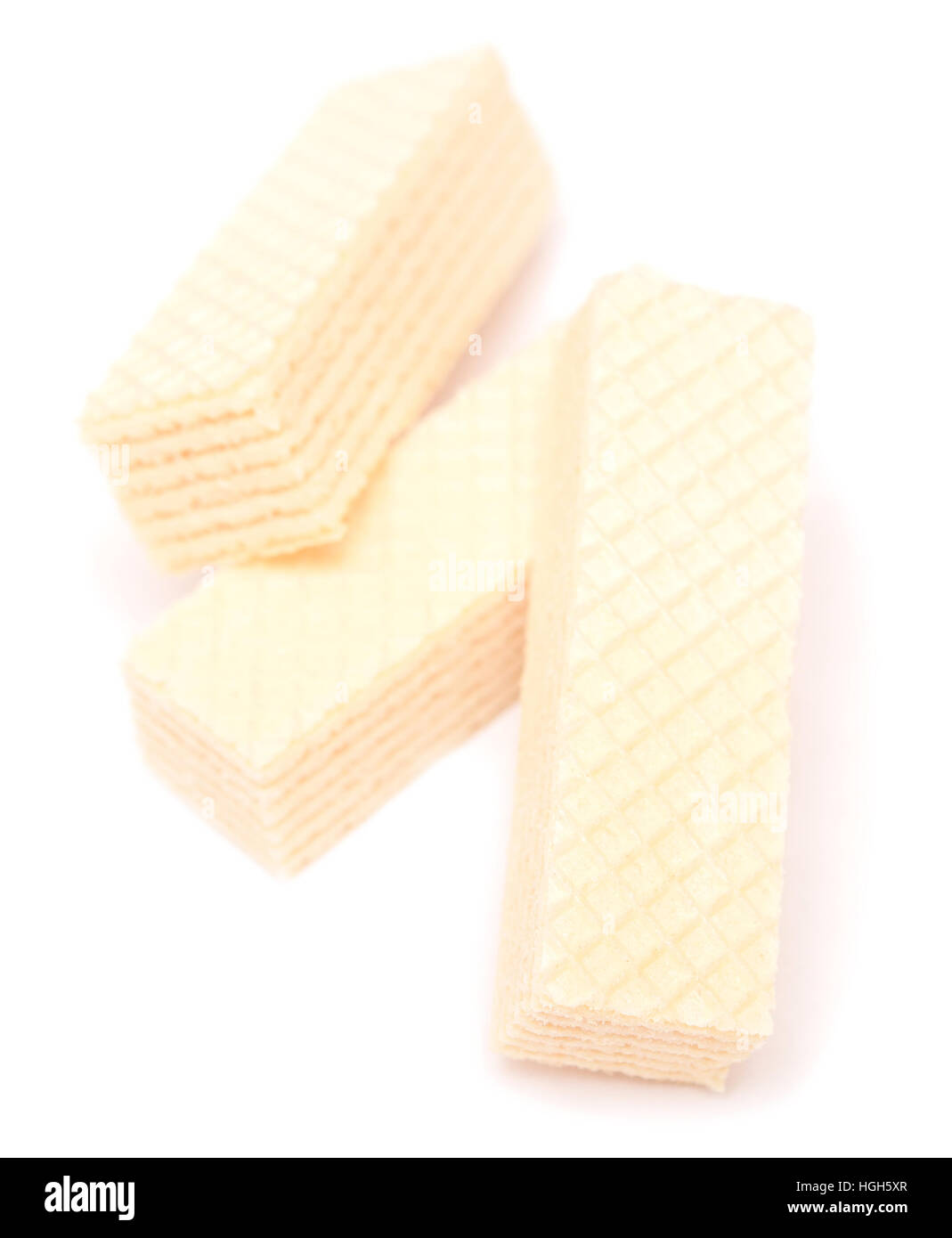 Wafer biscuit isolated on white background Stock Photo - Alamy
