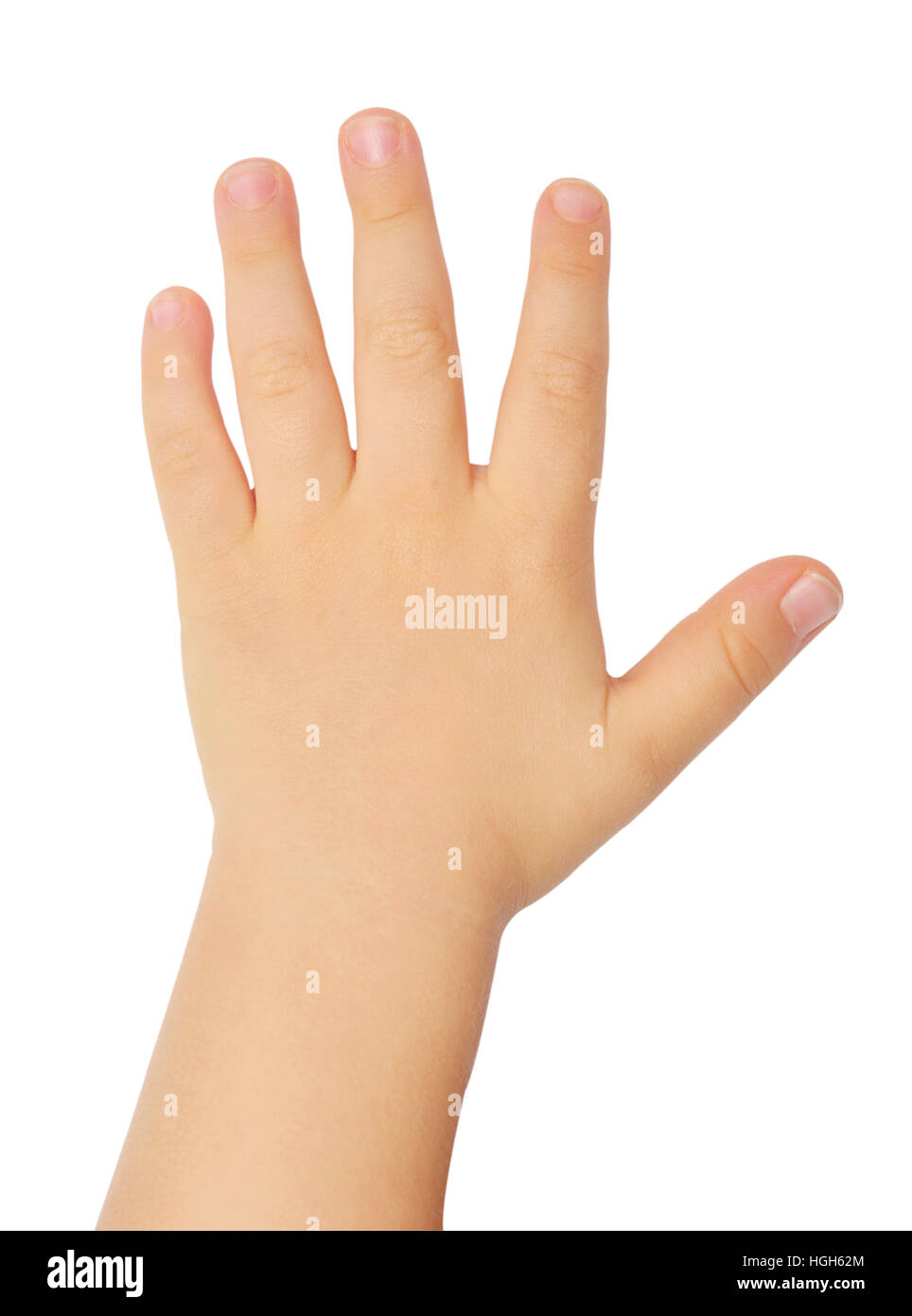 child's hand isolated on white background Stock Photo - Alamy
